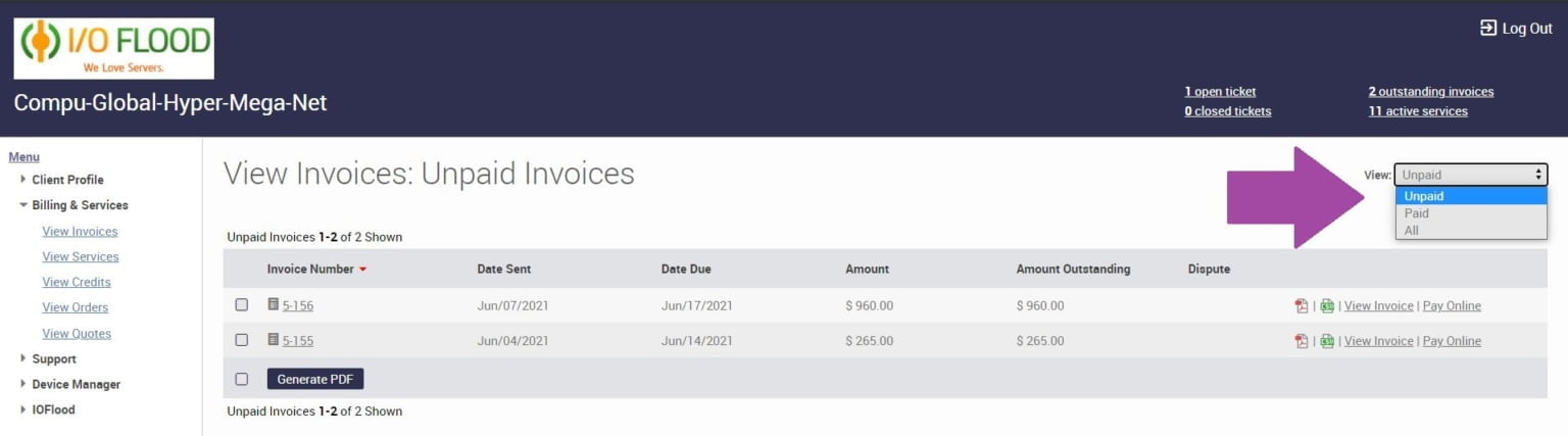 Ubersmith: How to Understand Your Invoice!